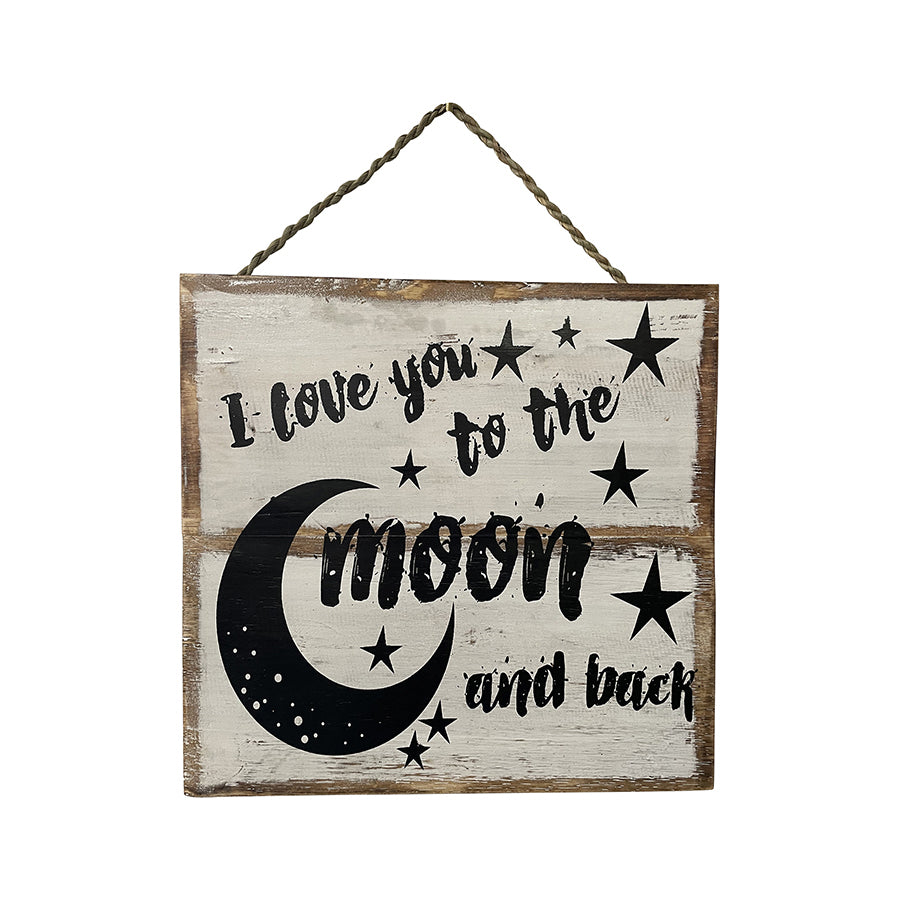 Moon and Back' Handcrafted Wall Art — Abode Haven