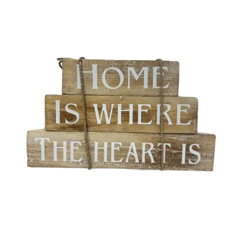 Handcrafted Home Heart Sign Décor or Wall Art