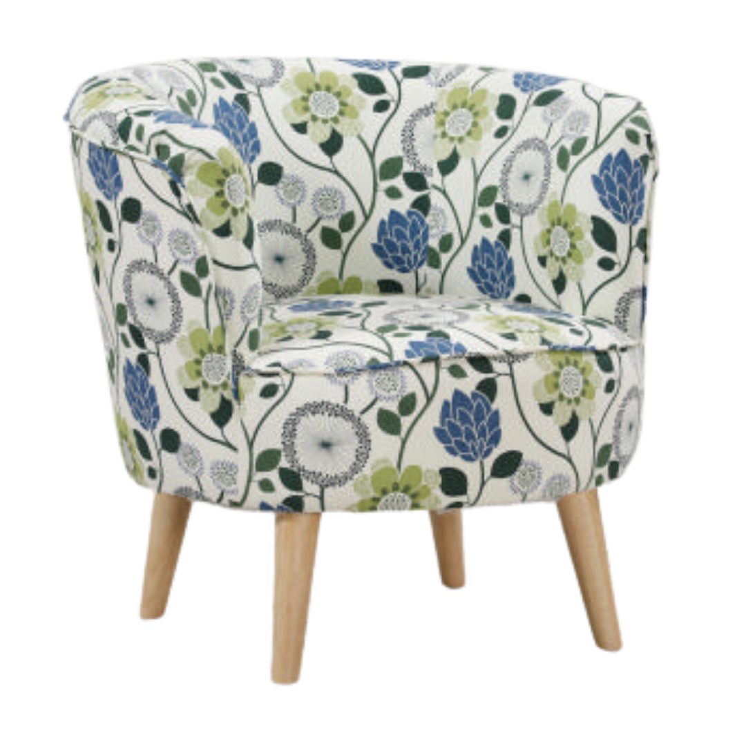 Stamford Arm Chair Scandi Digital Print Fabric