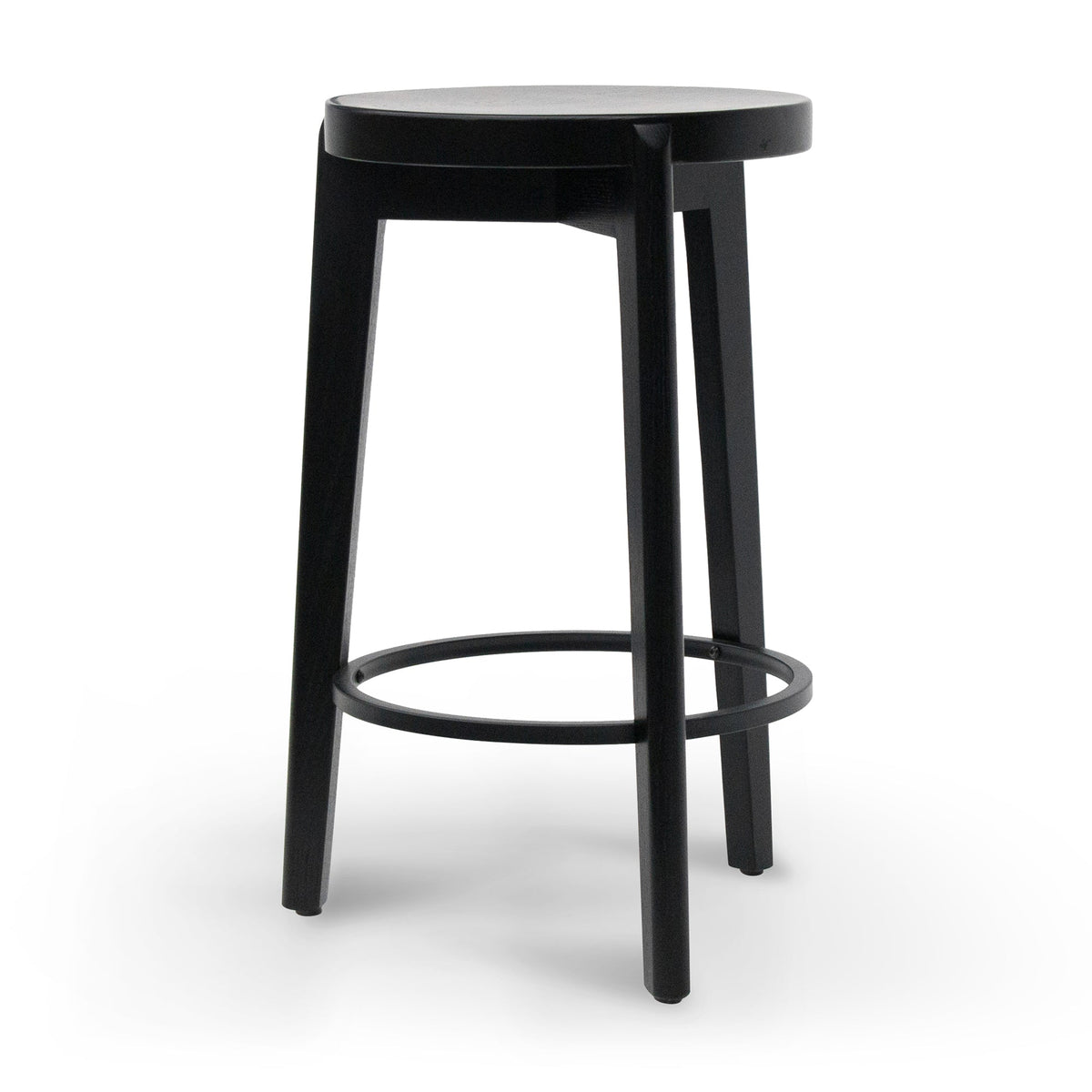 CBS8163-SU 65cm Solid wood Bar Stool - Full Black