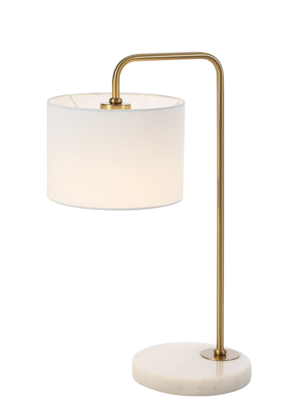 Ingrid Table Lamp - Ivory, White Marble, Antique Gold