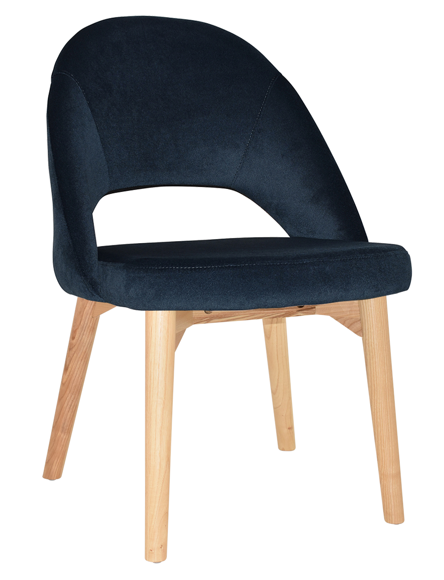 Chair Chevron Timber Natural - Regis Navy