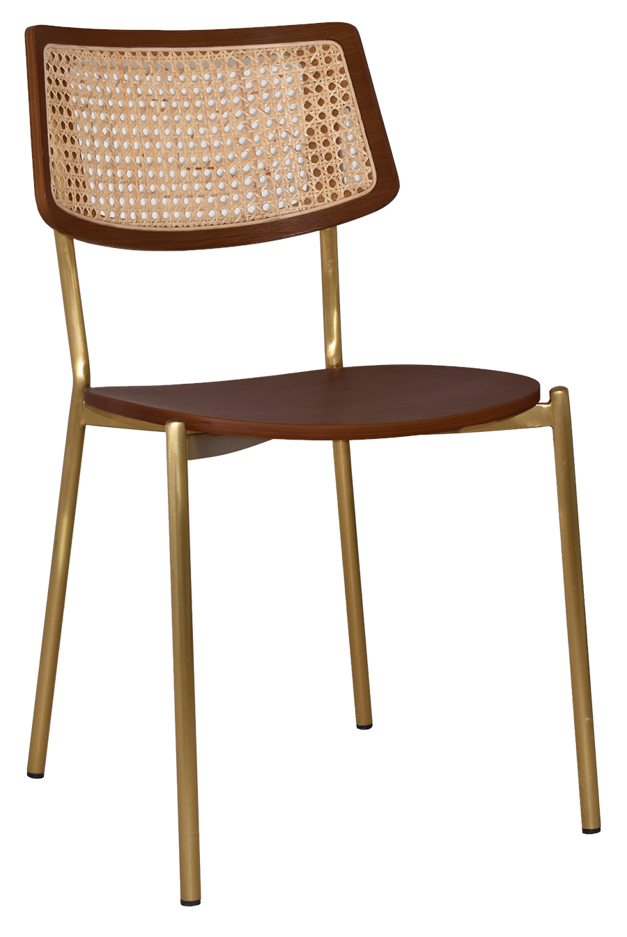 Chair Texas Brass - Rattan Light Walnut