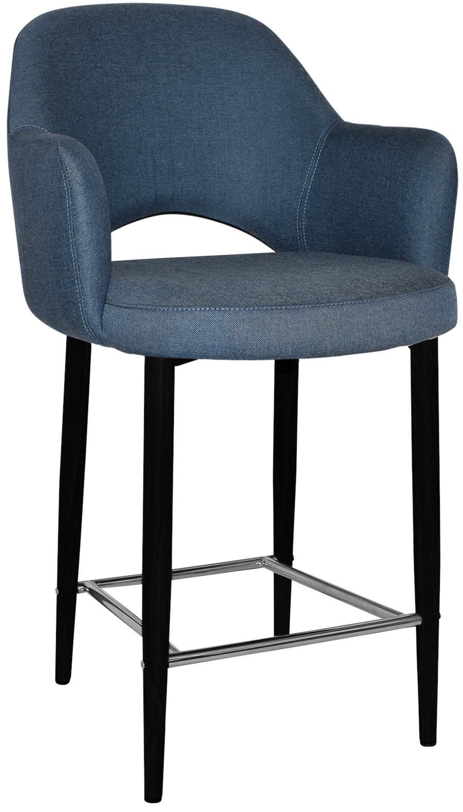 Stool Albury Arm 650 Metal Black - Gravity