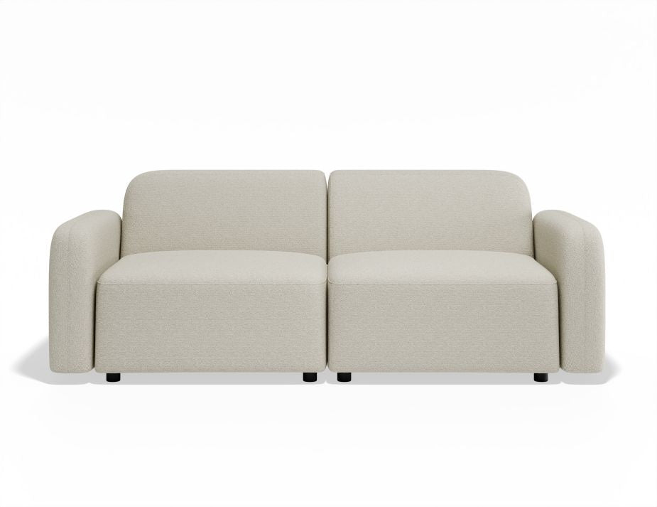 Atticus Modular Sofa - 2 Seater - Ivory Cream Fabric