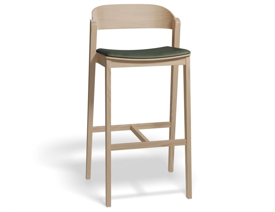 Grayson Bar Stool - American White Oak with Pad - Grayson Barstool 75c