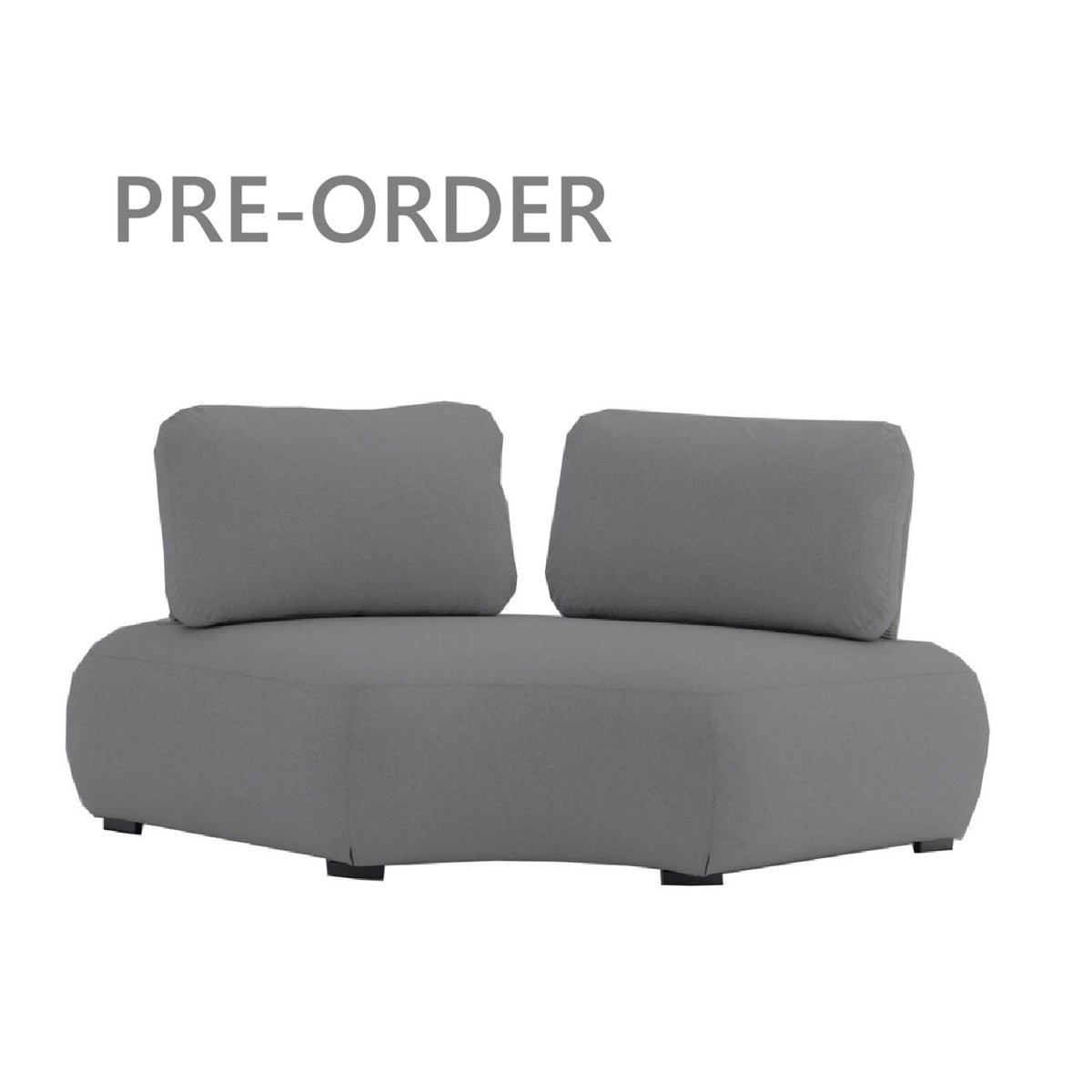 Ora Corner Seater Outdoor Lounge - Charcoal