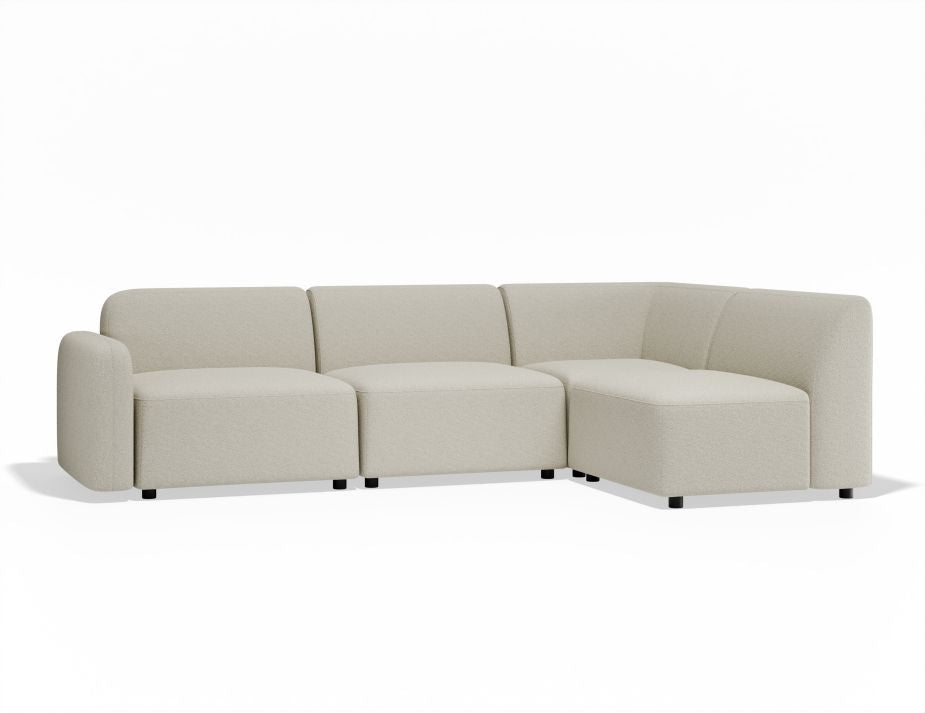 Atticus Modular Sofa - Configuration A Right Chaise Return - Ivory Cre